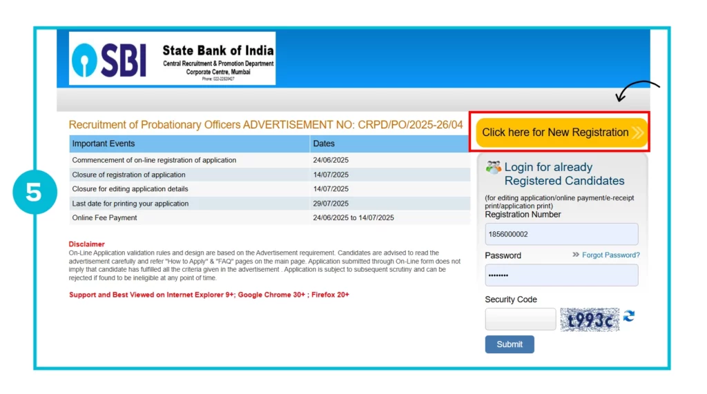 SBI PO Apply Online Steps | How to Fill Registration Details